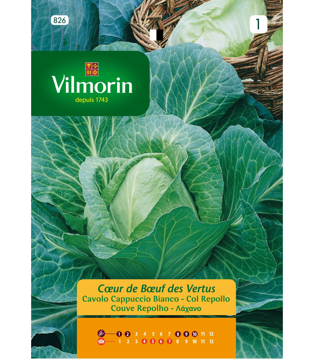 Semillas huerta y aromáticas VILMORIN SEMILLAS COL REPOLLO CORAZON DE BUEY | Mundo Verde/Garden ...